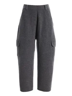 LISA YANG Azaria Cashmere Cargo Trousers - Grey
