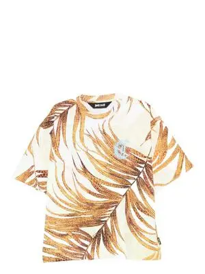 Just Cavalli Floral Print T-shirt - Neutrals