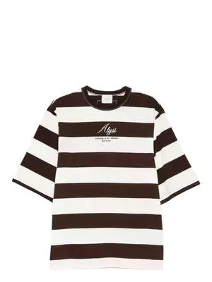 ALYSI Striped T-shirt - White