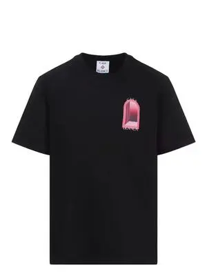 Casablanca Graphic-print T-shirt Black