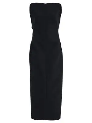 Maticevski Fervor Linen-blend Midi Dress - Black