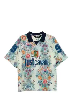 Just Cavalli Floral Print T-shirt - Blue