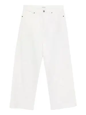 P.a.r.o.s.h Five-pocket Jeans With Logo Label - White