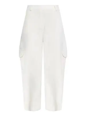 LISA YANG Azaria Cargo Pocket Trousers White