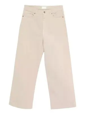 P.a.r.o.s.h Cuoricini Wide-leg Jeans - Neutrals