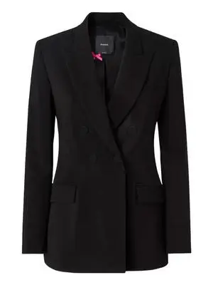 Pinko Long-sleeved Double-breasted Jacket - Black