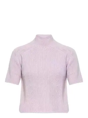 LISA YANG Fride Short Sleeve Sweater - Pink