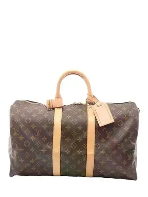 LOUIS VUITTON 1998 Monogram Keepall 45 Travel Bag - Brown