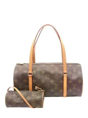 LOUIS VUITTON 2003 Monogram Papillon 30 Handbag - Brown