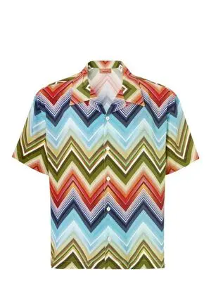 Missoni Zigzag-pattern Shirt - Blue