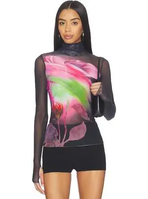 AFRM Zadie Top - Pink Peony Blur