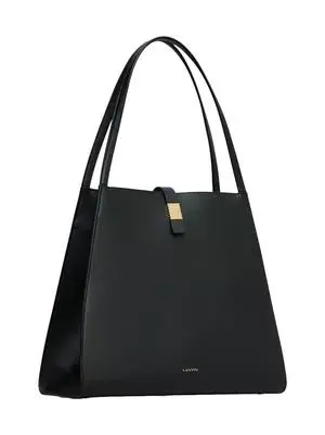 LANVIN Leather Shoulder Bag - Black