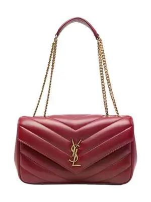Saint Laurent Medium Loulou Chain-strap Shoulder Bag - Red