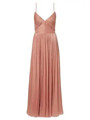 Costarellos Pleated Gown - Pink