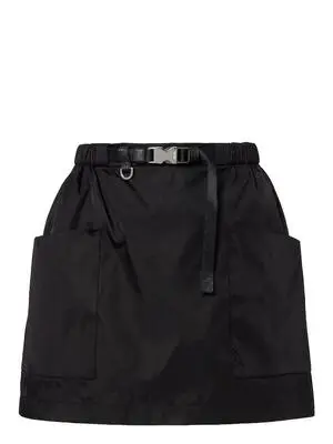 Prada Re-nylon Belted Miniskirt - Black