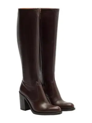 Chloé Leather Knee-high Boots - Brown