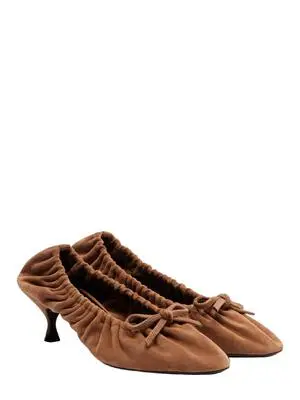 HERBERT LEVINE Gather Around 50 Suede Pumps - Brown