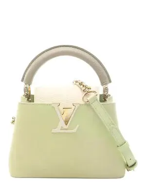 LOUIS VUITTON 2010-2026 Taurillon Mini Capucines Handbag - Green