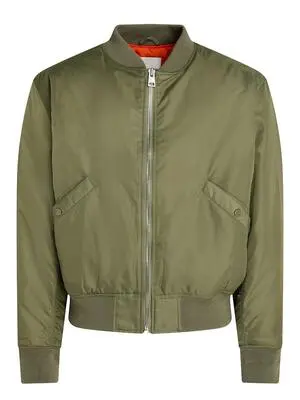 Sandro Shell Bomber Jacket - Army Green