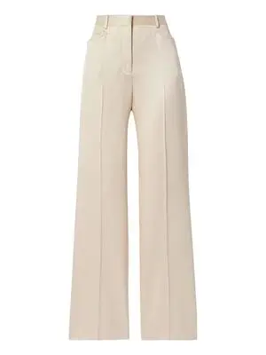 TOM FORD Silk And Wool-blend Twill Straight-leg Pants - Cream