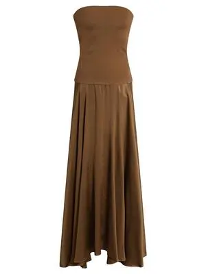 ESSE STUDIOS Illi Strapless Maxi Dress - Army Green