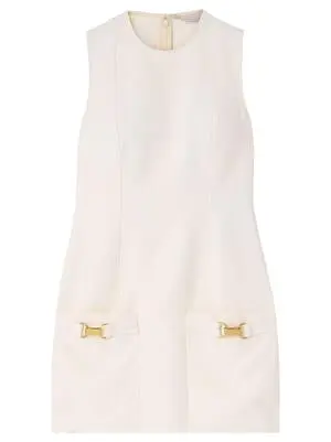 Stella McCartney Embellished Drill Mini Dress - Ivory