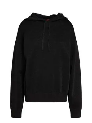 Missoni Metallic Crochet-knit Hoodie - Black