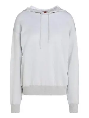 Missoni Metallic Crochet-knit Hoodie - Silver