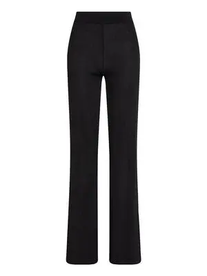 Missoni Metallic Knit Flared Pants - Black
