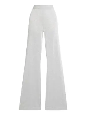 Missoni Metallic Knit Flared Pants - Light Gray