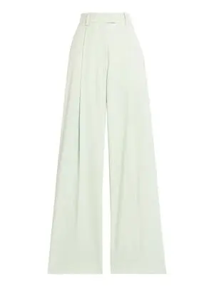Another Tomorrow Wool-blend Wide-leg Trousers - Mint