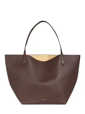 MANSUR GAVRIEL Everyday Small Leather Tote - Chocolate