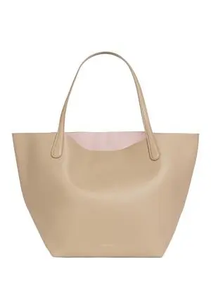 MANSUR GAVRIEL Everyday Small Leather Tote Mushroom