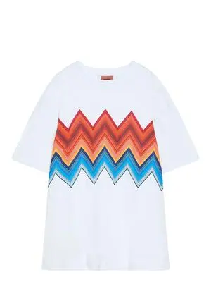 Missoni Printed Cottonjersey Tshirt - White
