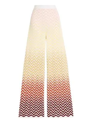 Missoni Crochet-knit Cotton-blend Flared Pants - Cream