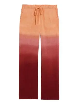 THE ELDER STATESMAN Nora Lite Dipdyed Cotton Drawstring Pants - Orange