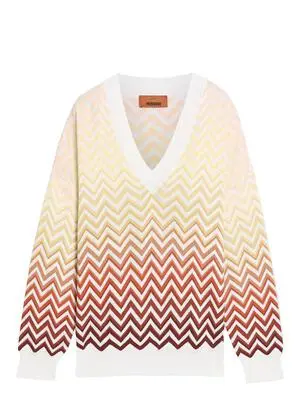 Missoni Crochet-knit Cotton-blend Sweater - Cream