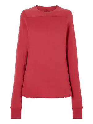 Rick Owens Moncler Girder Appliquéd Cotton-jersey T-shirt - Red