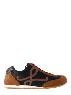 Loewe Ballet Runner 2.0 Calf Hair And Leather Sneakers Multi