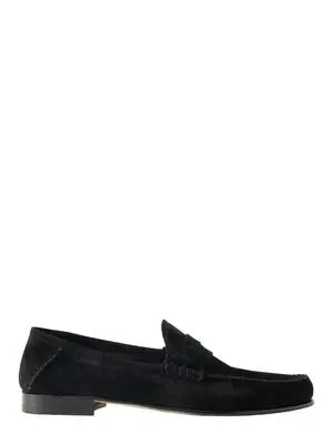 TOM FORD Ripley Suede Loafers - Black