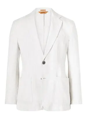 Barena Venezia Herringbone Suit Jacket - Neutrals