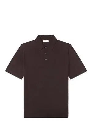Mr P. Merino Wool Polo Shirt - Brown