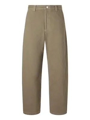 A.p.c. Ville Cropped Straight-leg Chinos - Green
