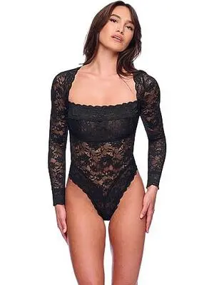 Victoria's Secret Cosabella Never Say Never Long Sleeve Teddy - Black