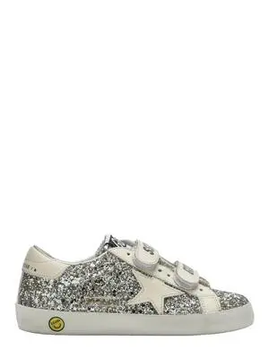 GOLDEN GOOSE Old School Glitter Sneakers - Metal