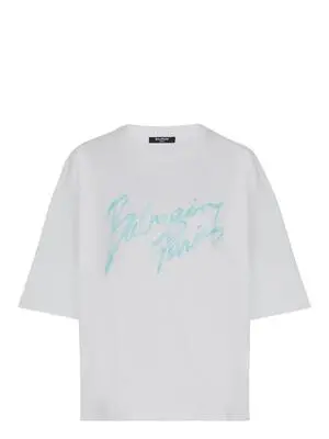 Balmain Oversized Logo T-shirt - White