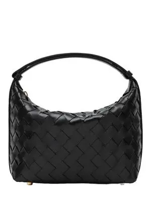 Bottega Veneta Mini Wallace Intrecciato Bag - Black