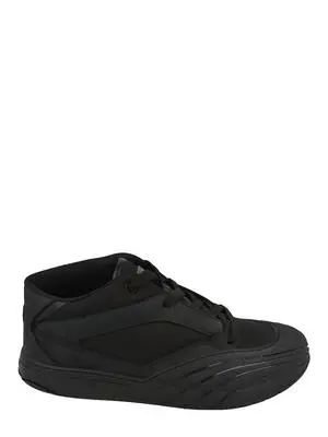 Givenchy Suede Trimmed Mid-top Sneakers - Black
