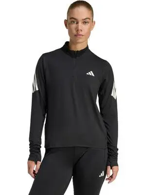 Adidas Adi365 Iconic Running 1/2 Zip Jumper - Black