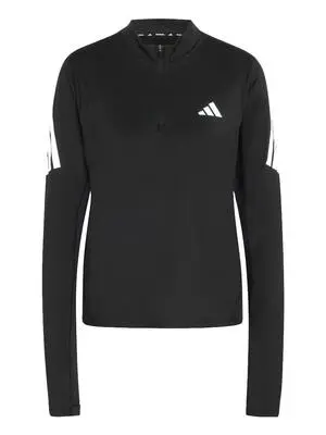 Adidas Adi365 Iconic Running Half Zip Performance Top Black